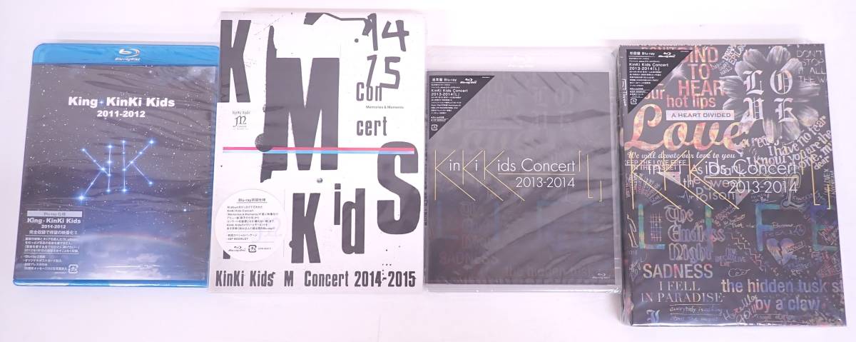 【やや傷や汚れあり】KinKi Kids Blu-ray DVD 初回盤含む 4点セット 2011-2012 Concert 2013-2014「L」Memories ＆ Moments 堂本 ...