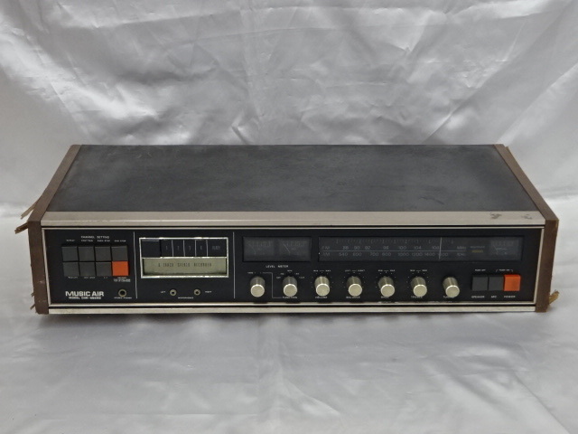 【傷や汚れあり】S-08163 ★ MUSIC AIR SOLID STATE AM.FM.MULTIPLEX 8TRACK STEREO ...