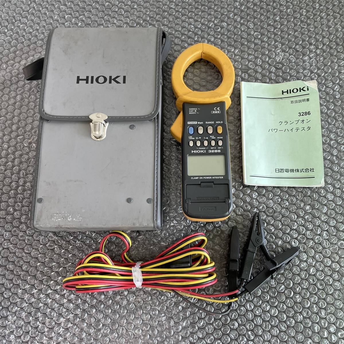 【全体的に状態が悪い】J269553(093)-631/MT5000【名古屋】HIOKI 3286 CLAMP ON POWER ...