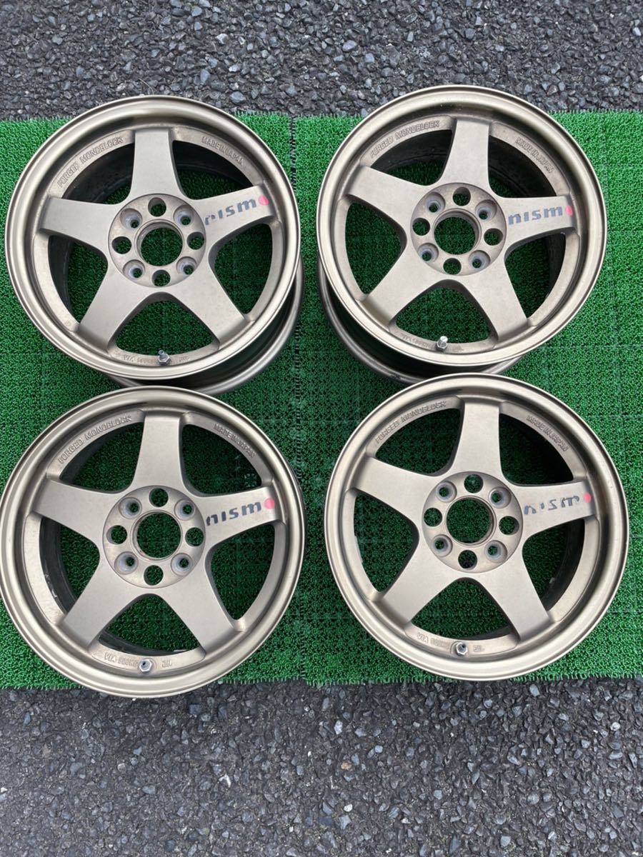 【やや傷や汚れあり】NISMO LMGT4 当時物 希少 14インチ 6J +38 4H PCD 100 4本セット 深リム 人気 ニスモ ...