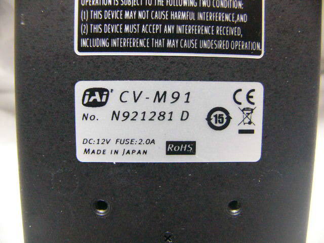 【未使用に近い】★未使用に近い★ JAI CV-M91 3CCD RGBカラーカメラ FA産業用の落札情報詳細 - Yahoo!オークション ...