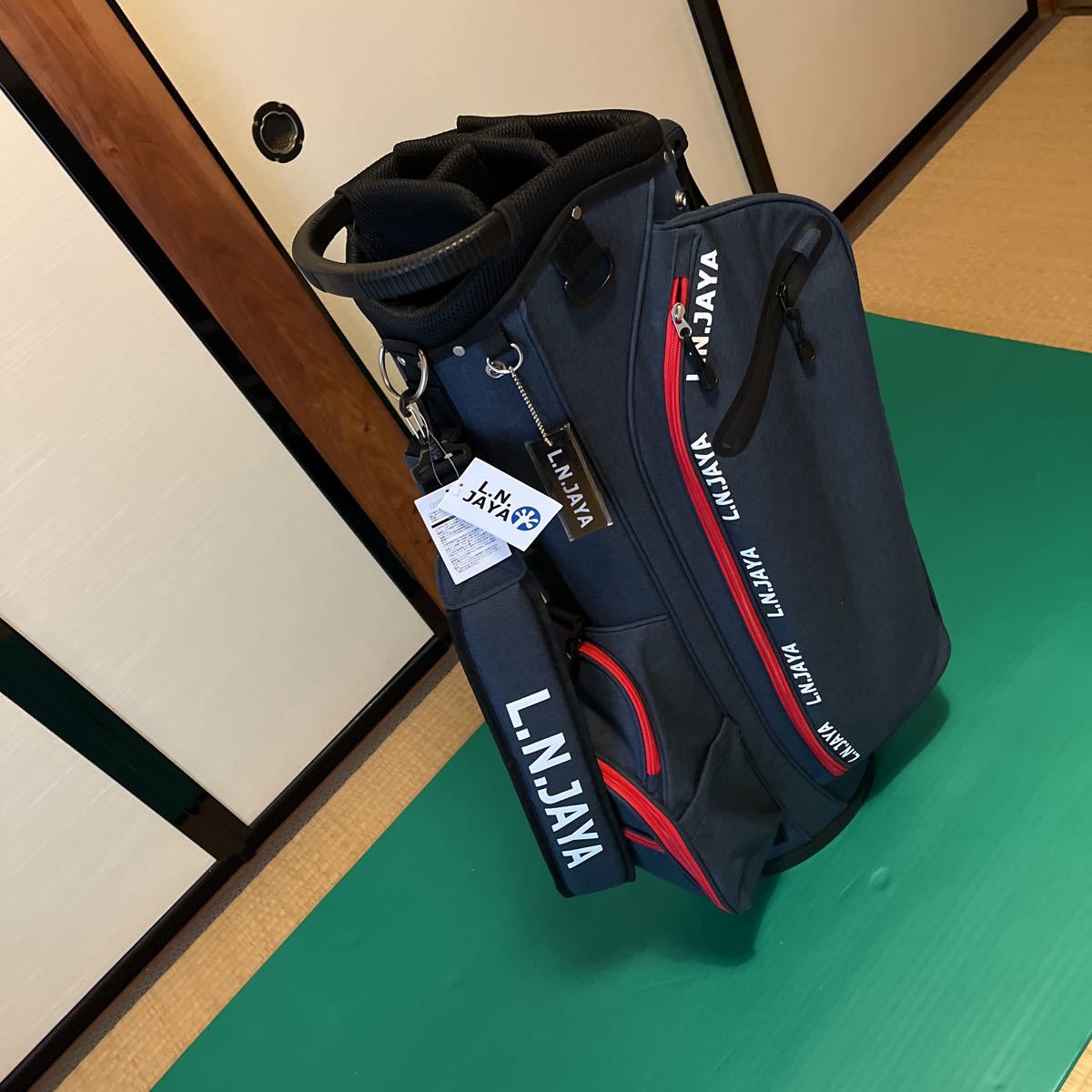 【未使用に近い】新品未使用＊L.N.JAYA LNCB-0415 スタンド キャディバッグ 9型(ネイビー) 軽量モデル★レザックス/エルエヌジャヤ★の落札情報詳細 - ヤフオク落札価格検索 ...