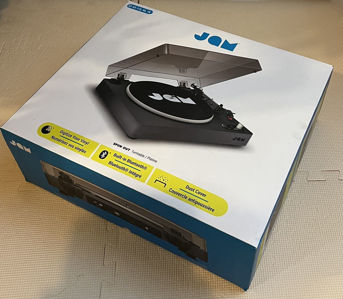 【未使用に近い】展示品未使用 Jam Spun Out Wireless Bluetooth Turntable Vinyl Record ...
