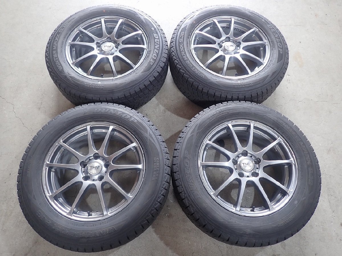 【傷や汚れあり】QR880【送料無料225/65R17】ハリアー RAV4 ヴァンガード ダンロップ 中古スタッドレス 17×7J 114.3/5H ET38 1円スタートの落札情報詳細 ...