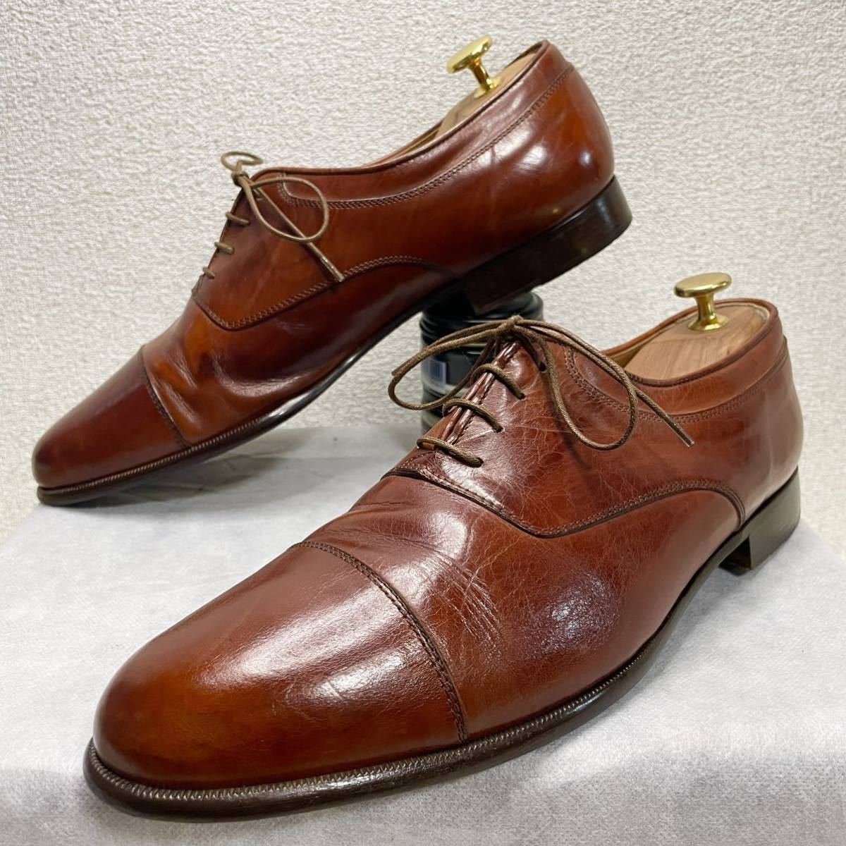【目立った傷や汚れなし】JOHNSTON&MURPHY ジョンストンアンドマーフィー ストレートチップ ビジネスシューズ 101/2M 28 ...