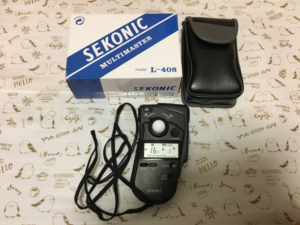 【やや傷や汚れあり】送料無料 比較的綺麗 【 SEKONIC L-408 MULTIMASTER 】 セコニック マルチマスター 露出計 元箱 ...