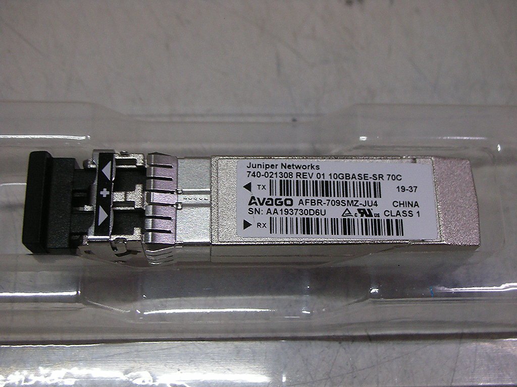 【やや傷や汚れあり】Juniper AVago 10GBASE-SR モジュール(AFBR-709SMZ-JU4)現状で！ の落札情報詳細 ...