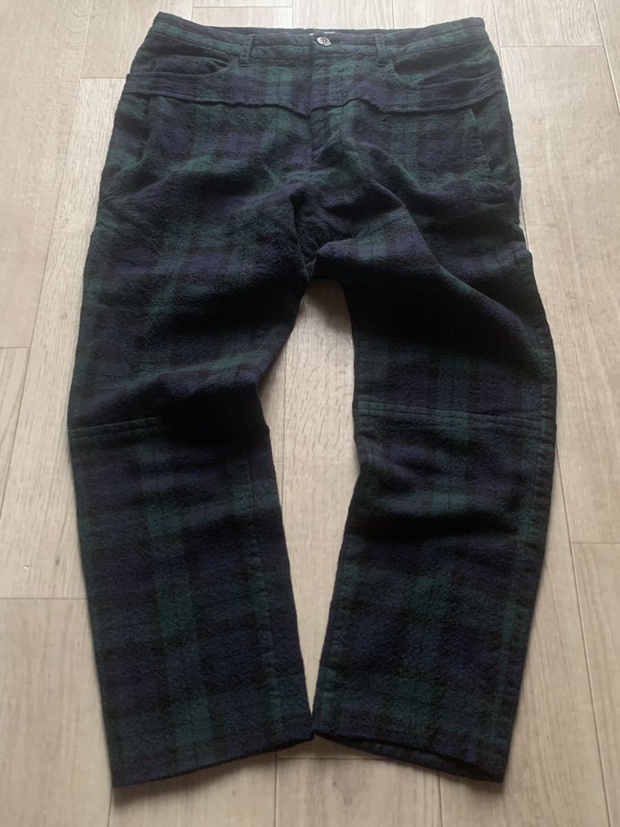 【目立った傷や汚れなし】12AW undercover wool pants check jun Takahashi collection ...
