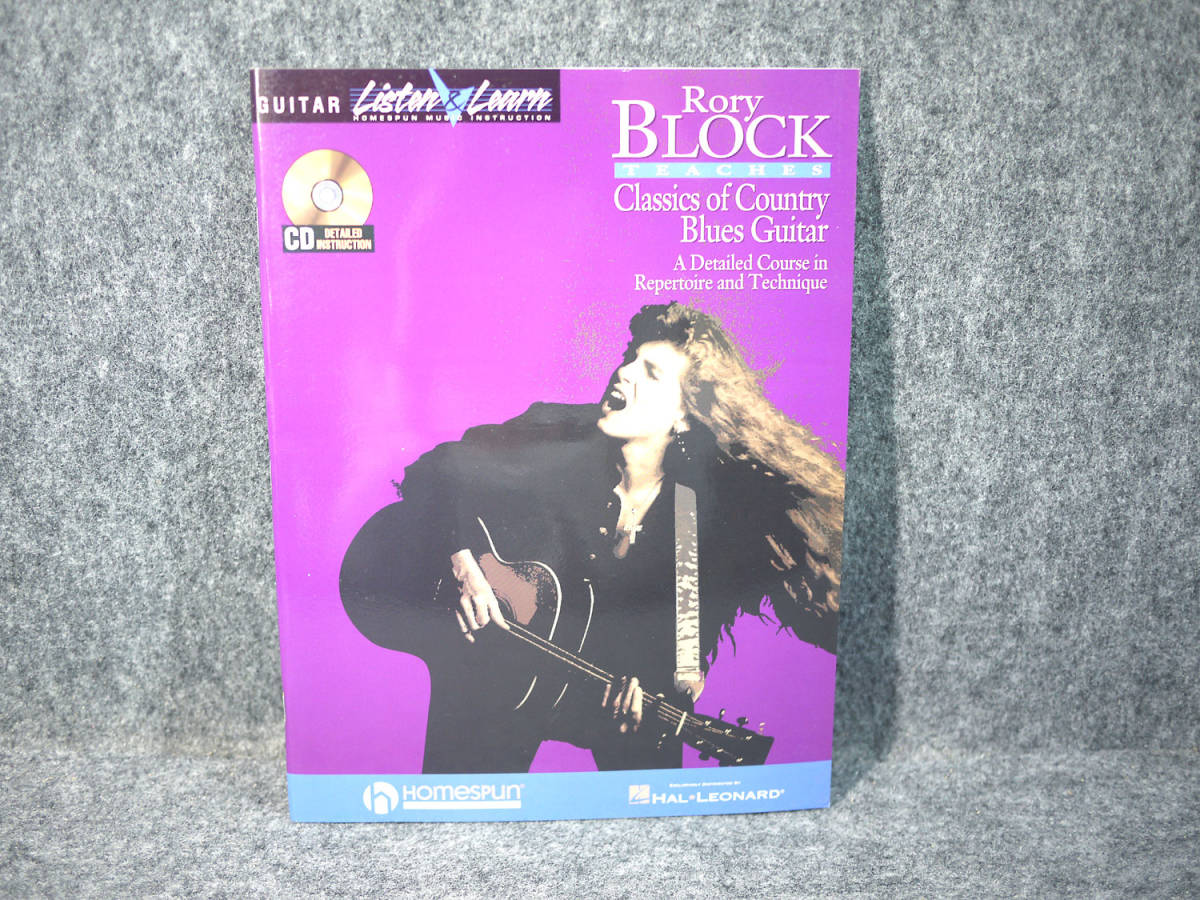 【やや傷や汚れあり】o) ギタースコア ロリー・ブロック Rory Block Teaches Classics of Country ...