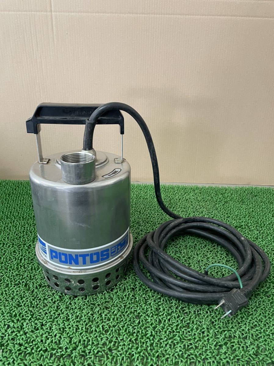 【未使用】荏原製作所 BMSP型ステンレス製水中渦巻ポンプ 三相 200V 2.2Kw 口径50mm・吐出量(m3/min)0.104・全揚程 ...