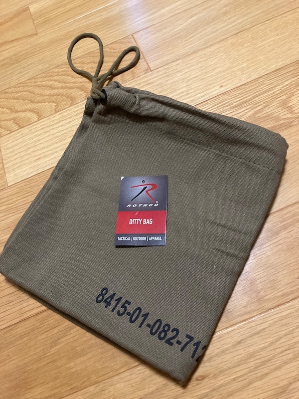 【未使用】【未使用・新品】ROTHCO Military Ditty Bag 16”x 19” ロスコ ディティーバッグ Sサイズ ブッシュ ...