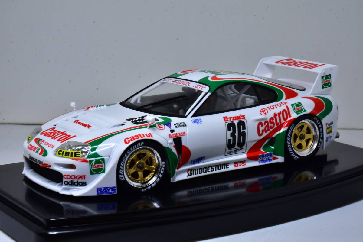 【未使用】★【完成品】タミヤ 1/24 カストロール トムス スープラ GT JGTC 1995 田宮 Castrol TOM'S SUPRA ...