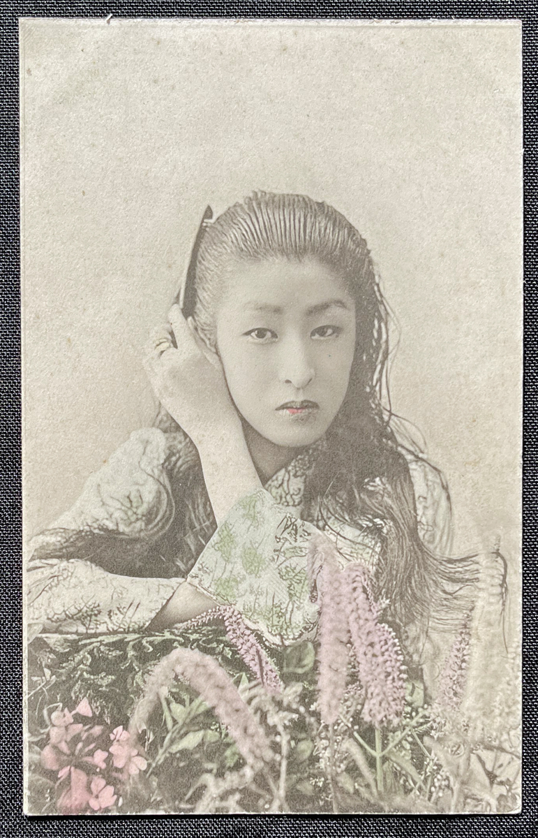 【やや傷や汚れあり】 明治大正期手彩色美人絵葉書54 美少女 洗い髪 櫛 古写真の落札情報詳細 ヤフオク落札価格検索 オークフリー
