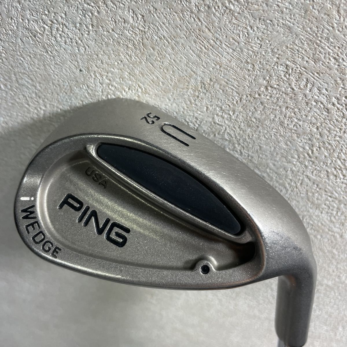 【傷や汚れあり】★単品アプローチウェッジ★ PING i WEDGE UW 52° 黒ドット スチールシャフト詳細不明 ピン AW 管理番号 ...