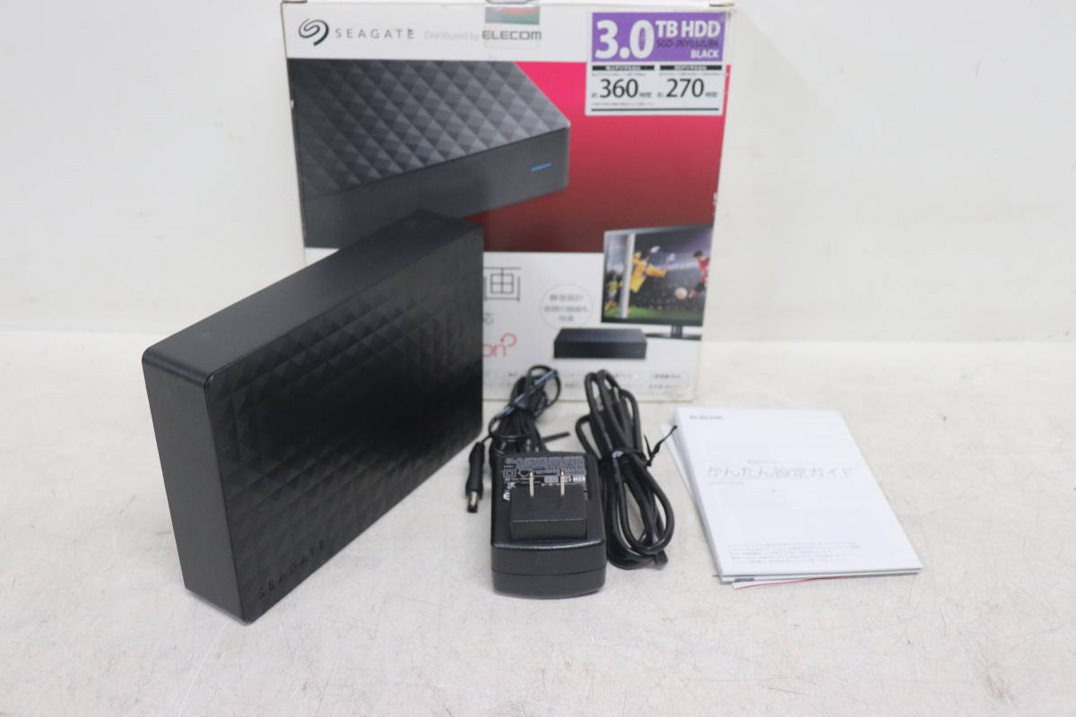 【やや傷や汚れあり】Y06/521 Seagate/ELECOM Expansion 3TB USB3.0 外付けHDD SGD-JNY030UBKの落札情報詳細 - Yahoo!オークション ...