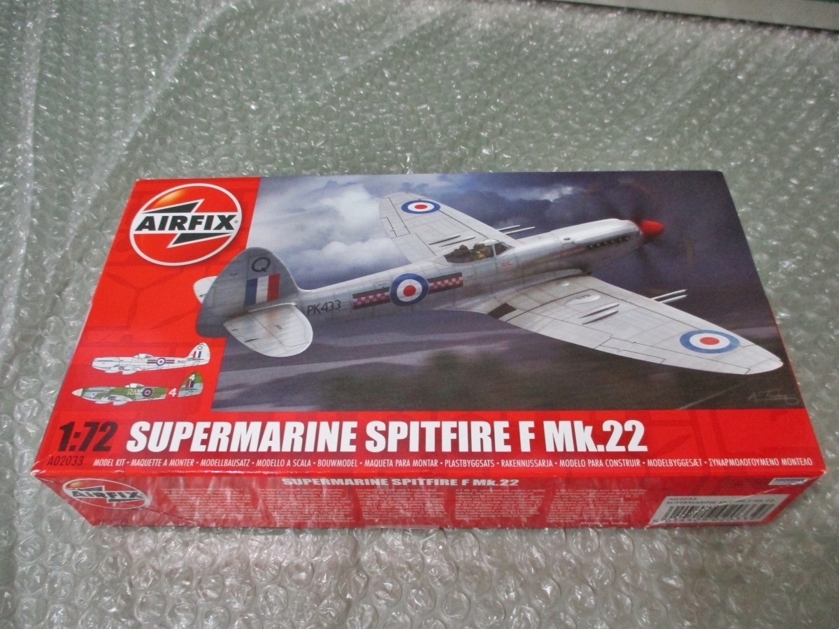 【未使用に近い】プラモデル エアーフィックス AIRFIX 1/72 スーパーマリン スピットファイア Mk.22 SUPERMARINE ...
