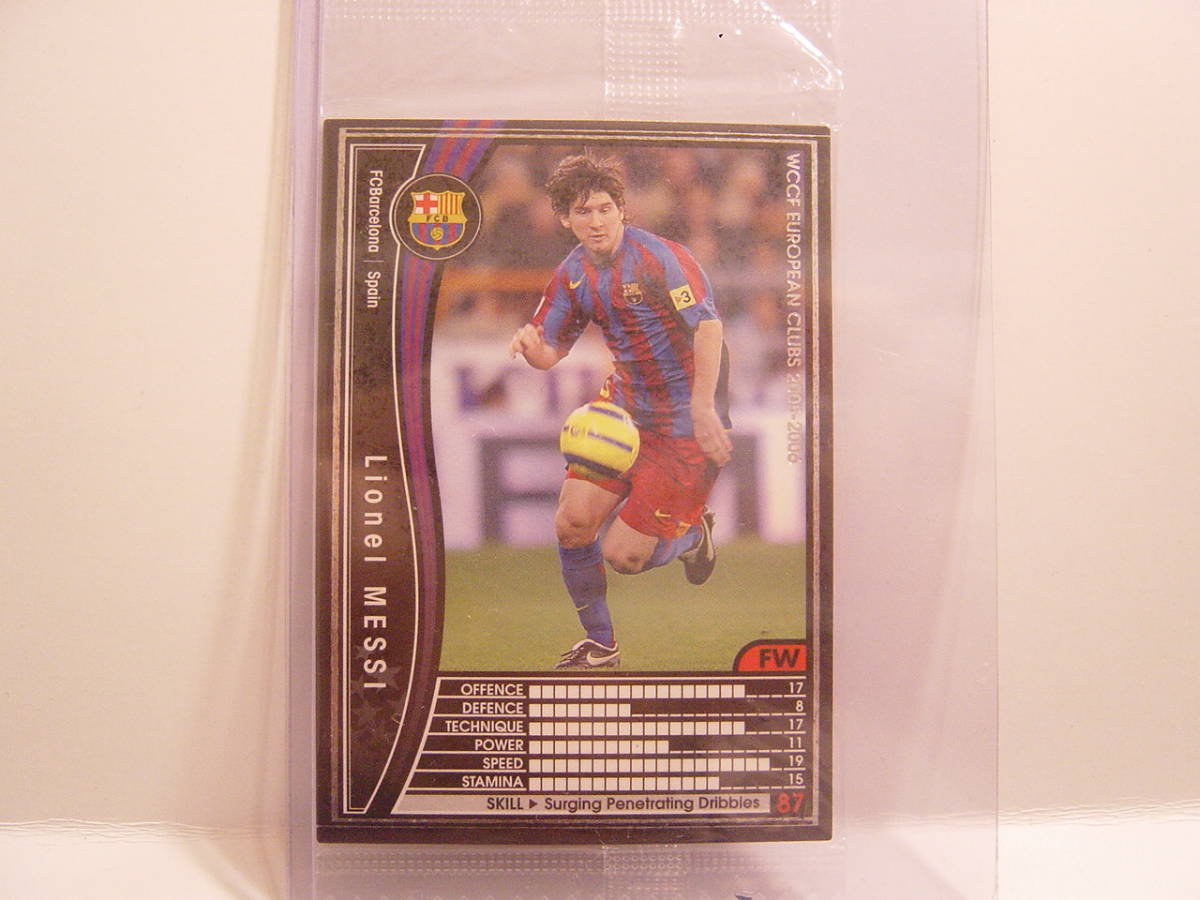 【未使用】スケルトン 未開封 WCCF 2005-2006 黒 リオネル・メッシ Lionel Messi Barcelona 05-06 Panini Rookie Cardの落札情報詳細 ...