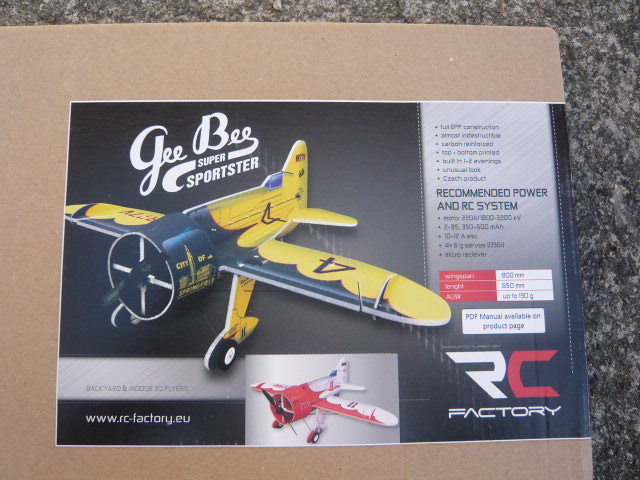 【未使用】RC-Factory GeeBee (800mm)新品キットの落札情報詳細 - ヤフオク落札価格検索 オークフリー