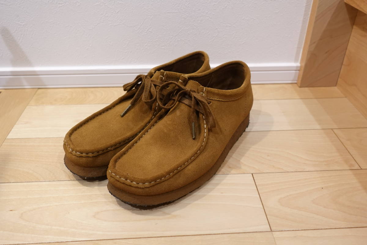 【やや傷や汚れあり】1円から 3回着用 Kith Clarks MLB New York Mets Wallabee maple suede ...