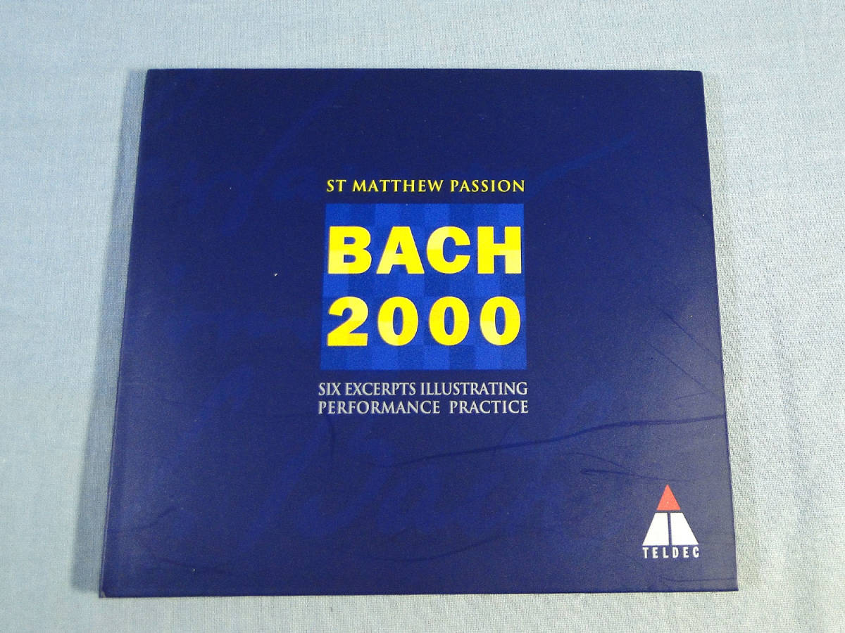 【やや傷や汚れあり】o) CD バッハ BACH 2000 マタイ受難曲 SIX EXCERPTS ILLUSTRATING PERFORMANCE PRACTICE[1]4466の落札情報 ...