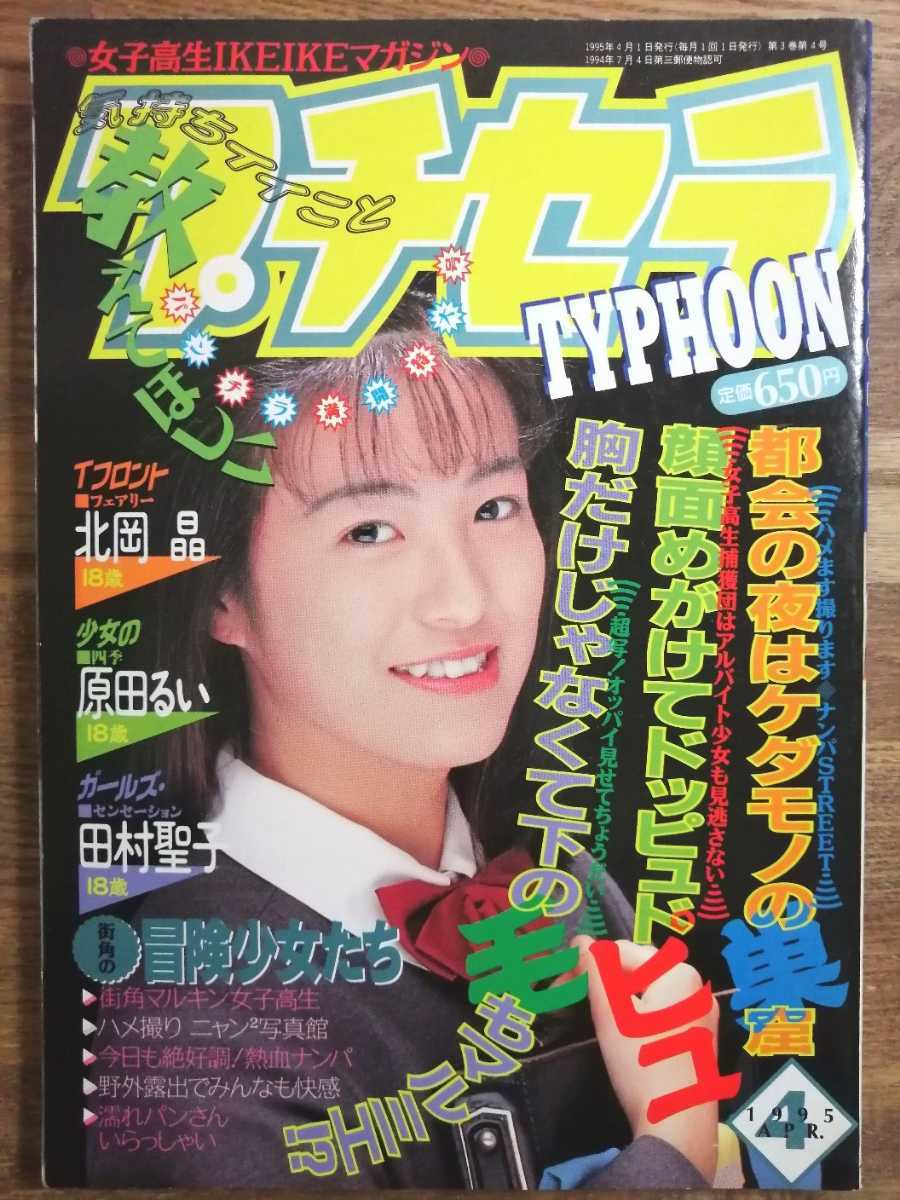 【やや傷や汚れあり】【匿名配送】プチセラタイフーン Typhoon 1995年4月 3巻4号 株 フロム出版 女子高生 美少女 Tフロント