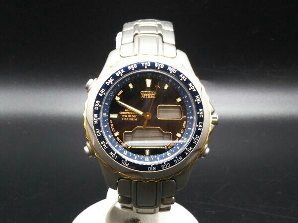 【全体的に状態が悪い】ジャンク CITIZEN シチズン／ATTESA アテッサ C605-Q00648 腕時計の落札情報詳細 - ヤフオク ...