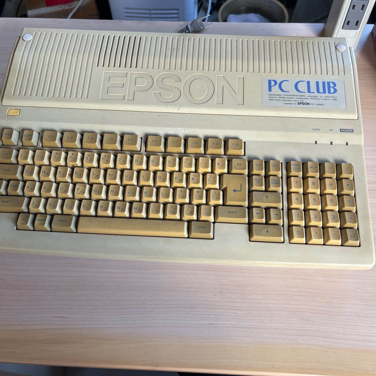 【傷や汚れあり】EPSON PC CLUB (PC-286C) 通電確認のみの落札情報詳細 - ヤフオク落札価格検索 オークフリー