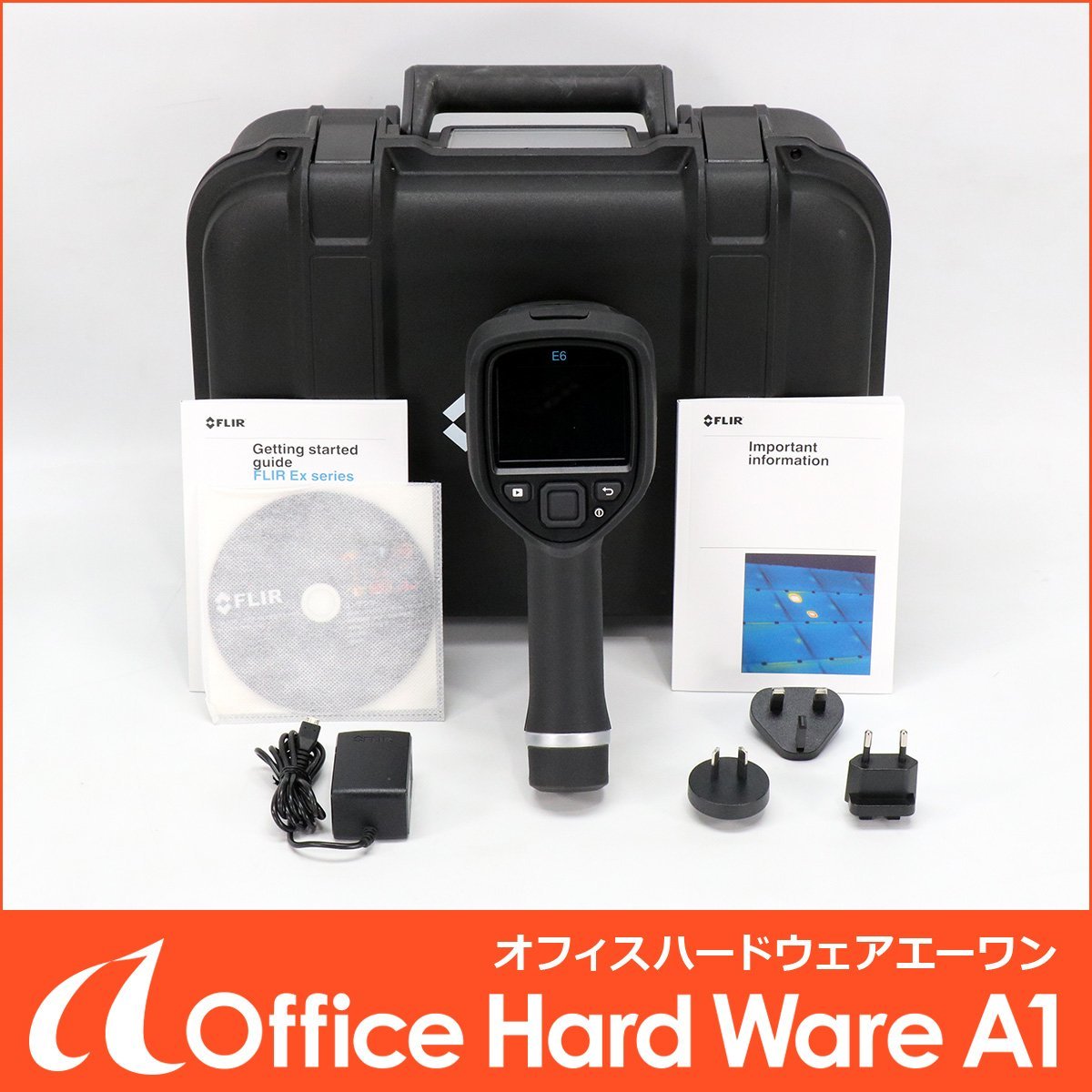 【目立った傷や汚れなし】FLIR 赤外線サーモグラフィカメラ E6 FLIR-E63900 フリアー 正常動作品 解像度19200 専用ケース ...