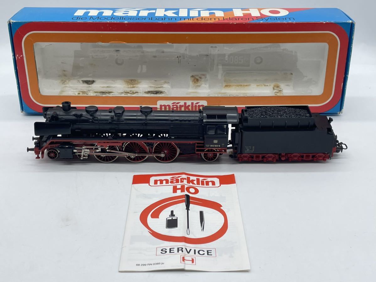 【やや傷や汚れあり】【た-12-19】入手困難 marklin メルクリン HOゲージ DB 003160-9 蒸気機関車 鉄道模型 外国車両 ...