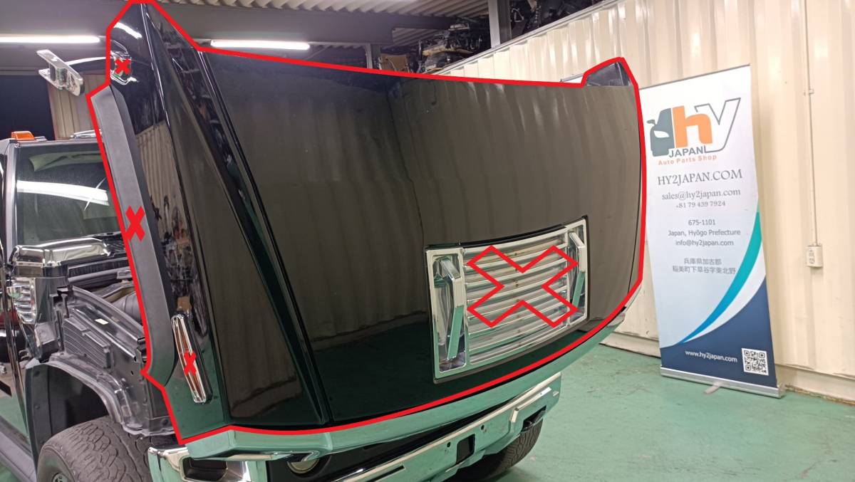 【やや傷や汚れあり】ハマー ボンネットフード H2 走行62166㎞ 2005 中古 19352090 (C242-076)の落札情報詳細 ...