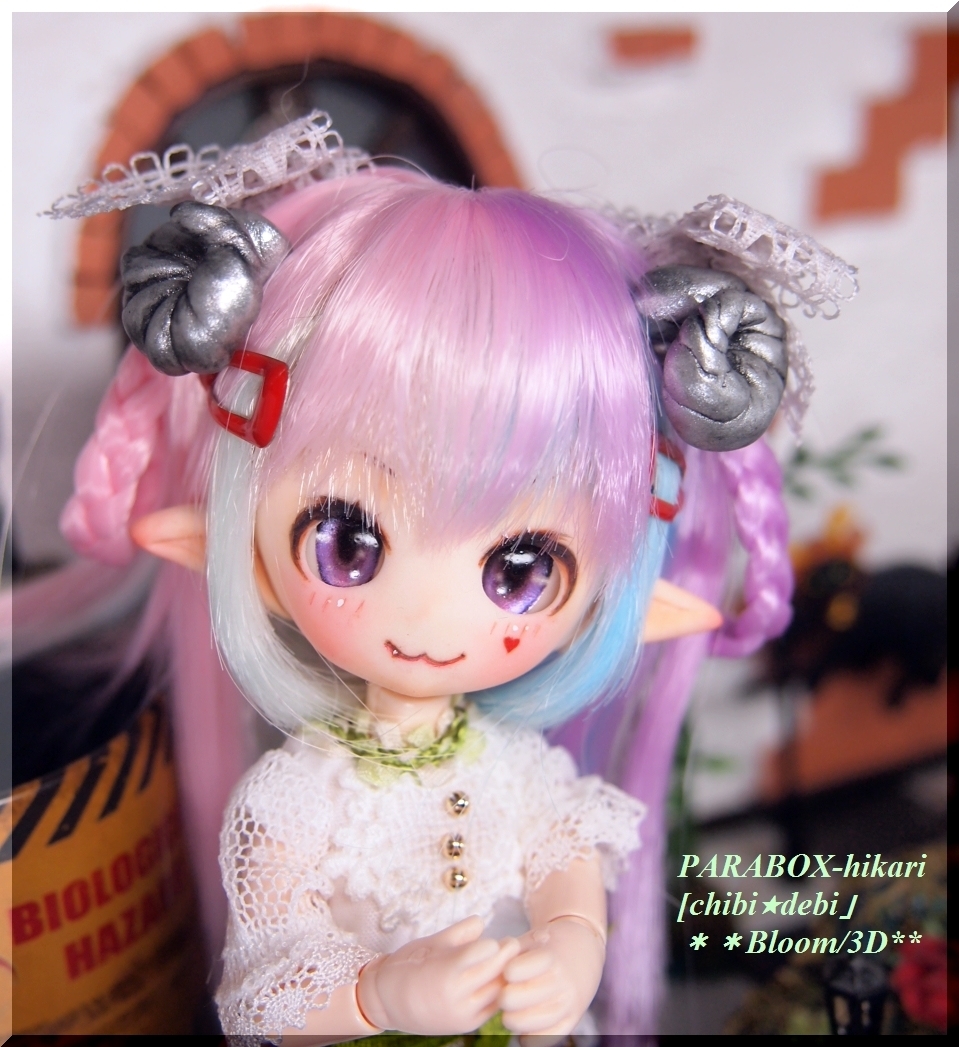 【未使用に近い】*Parabox ヒカリちゃんカスタムヘッド：[chibi★debi]＋ツノ＋Eye&オマケ*B/3d*の落札情報詳細 - ヤフオク落札価格検索 オークフリー