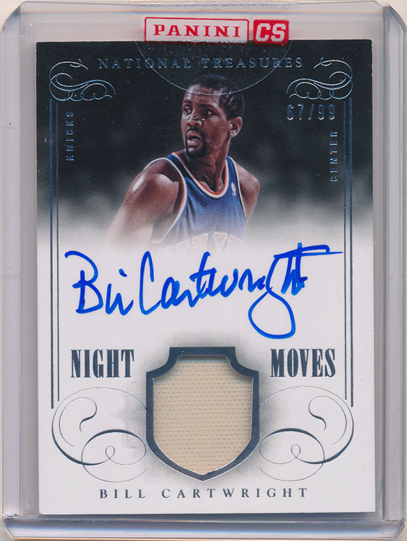 【目立った傷や汚れなし】Bill Cartwright NBA 2013-14 Panini National Treasures Night ...