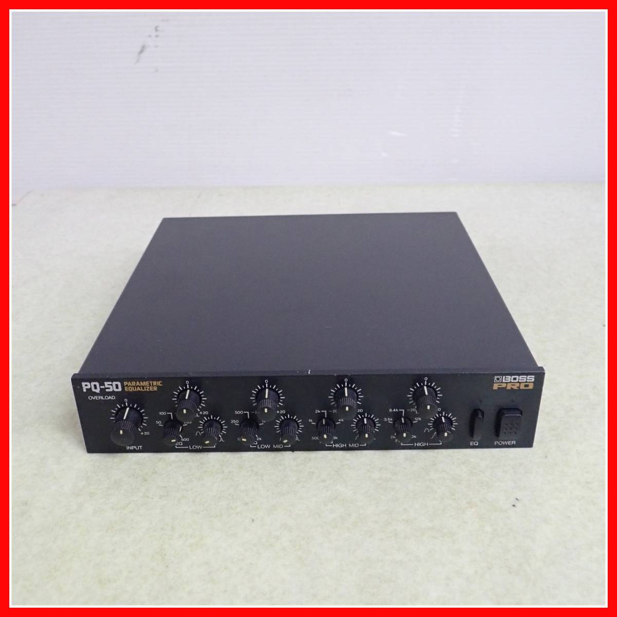 【全体的に状態が悪い】 BOSS パラメトリック イコライザー PQ-50 ボス 動作未確認【DK；X20220101-H2662の落札情報 ...