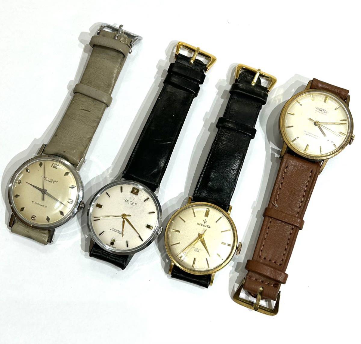 【全体的に状態が悪い】S3546 腕時計まとめ LACO-SPORT ラコスポーツ ANTIMAGNETIC CERES AUREOLE オレオール INCABLOC GOLD INVICTA ...