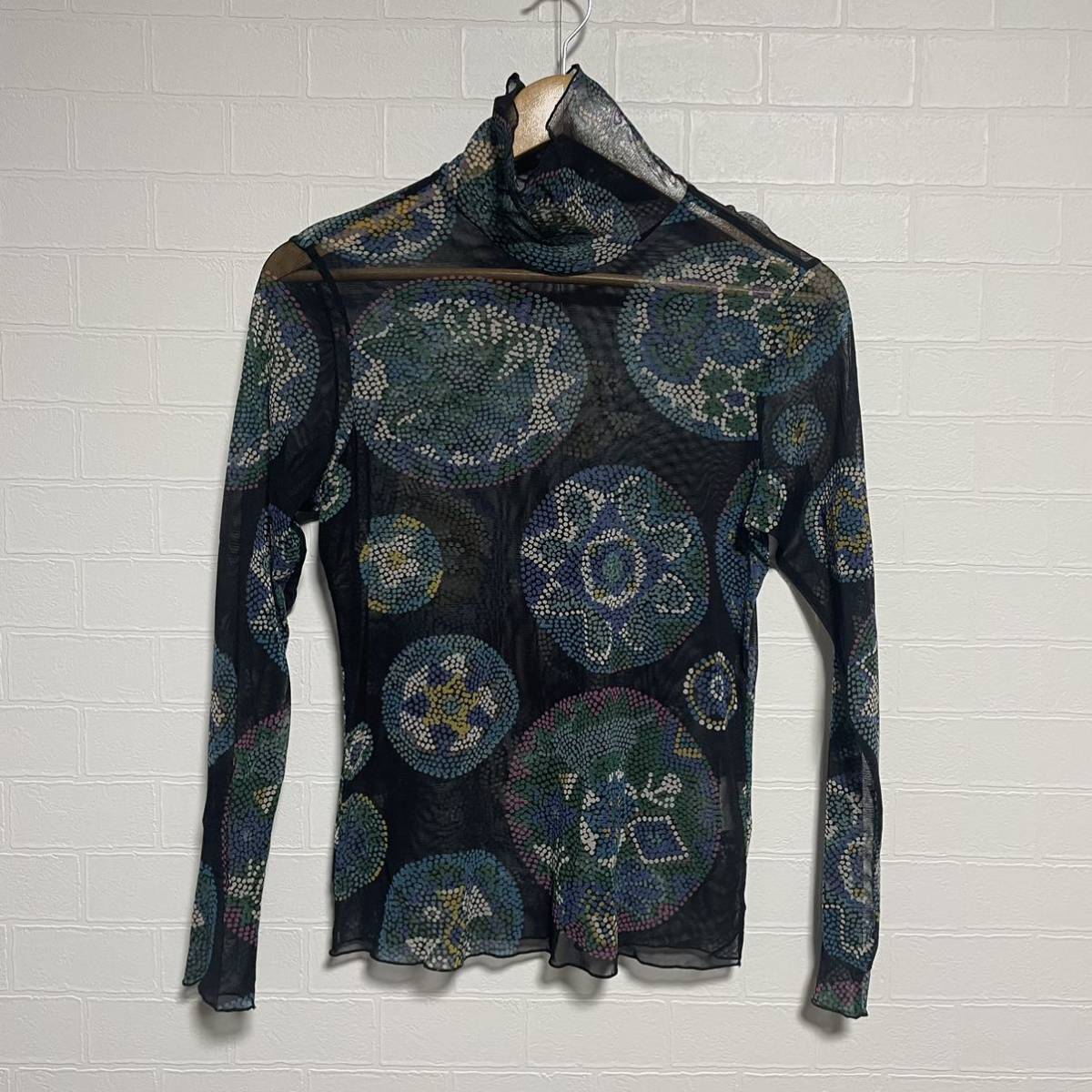 【目立った傷や汚れなし】TOKUKO 1er VOL トクコプルミエヴォル 柄 シアー ハイネック トップス レディース サイズ9 T915 の落札情報詳細| ヤフオク落札価格情報 オークフリー