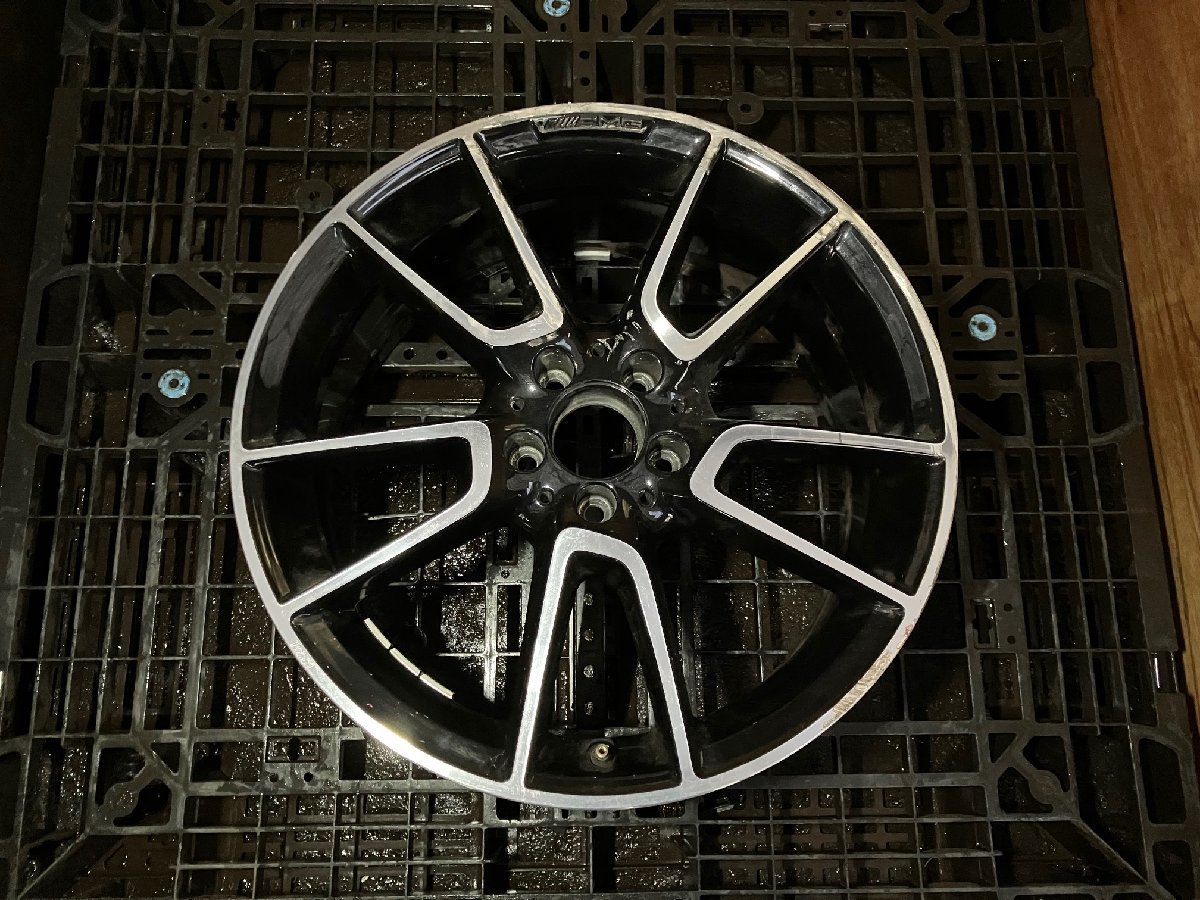 【全体的に状態が悪い】ベンツ Cクラス W205 ホイール アルミ AMG リア: 8.5J × 19インチ ET52 1本 ※ジャンク品 ...