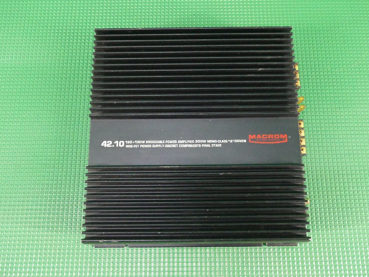 【全体的に状態が悪い】MACROM 42.10 2ch アンプ ウーハー マクロム 33139 HA36の落札情報詳細 - ヤフオク落札価格 ...