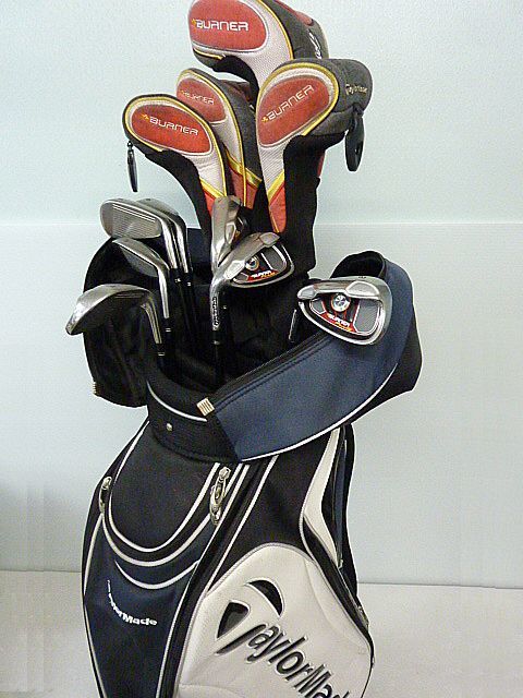 【傷や汚れあり】ts371 Taylormade テーラーメイド Burner バーナー Plus 左用 レフティ 11本セット 1w3w5w7wアイアン 5～9番ap カーボン 