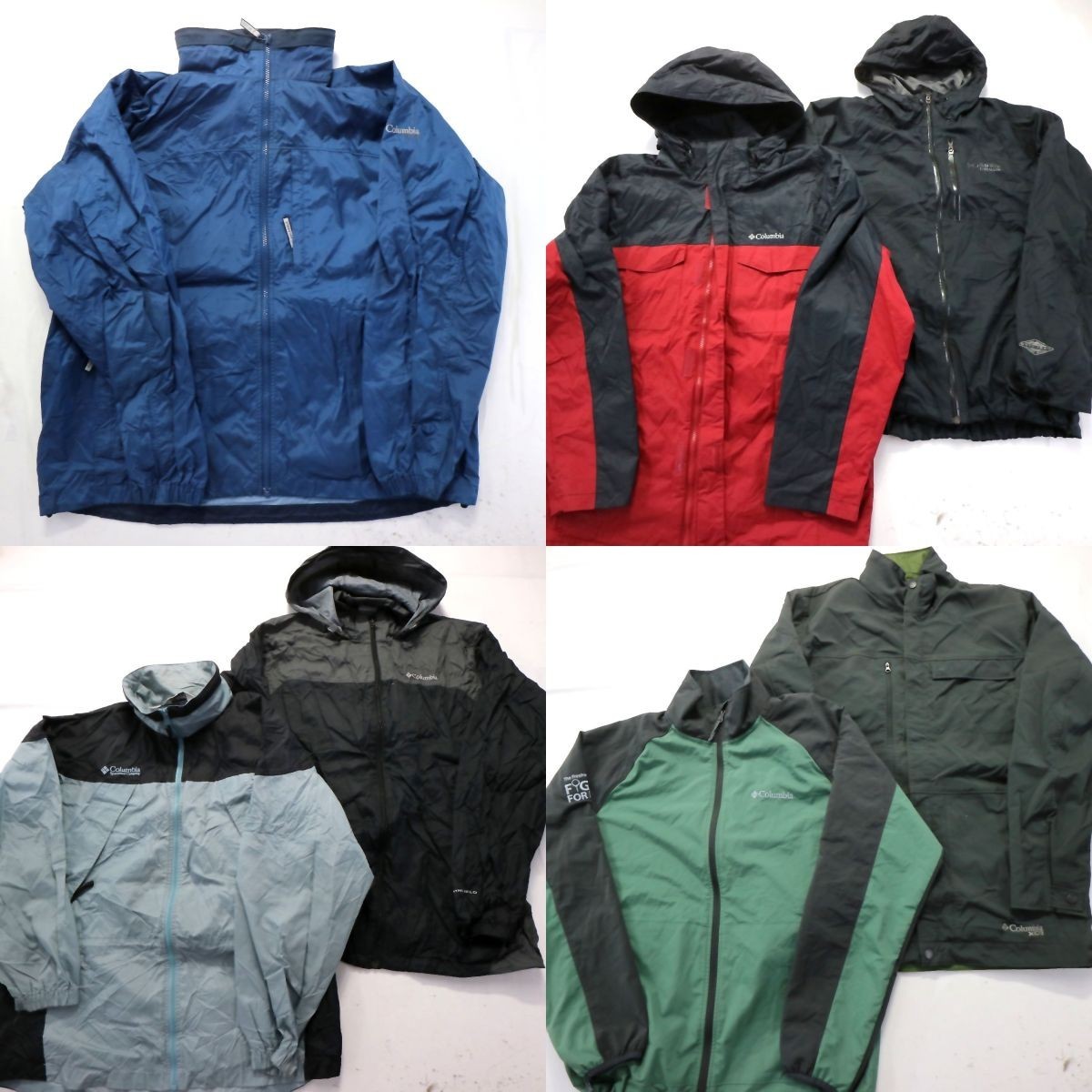 【やや傷や汚れあり】 コロンビア ライトジャケット set インターチェンジシステム 他 (メンズM/L) 6枚セット まとめ売 古着 1円 ...