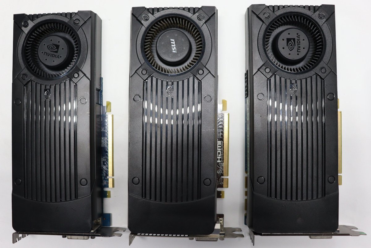 【やや傷や汚れあり】3台セット【ジャンク】グラフィックボード MSI / NVIDIA GEFORCE GTX 760 2GB GDDR5 ...