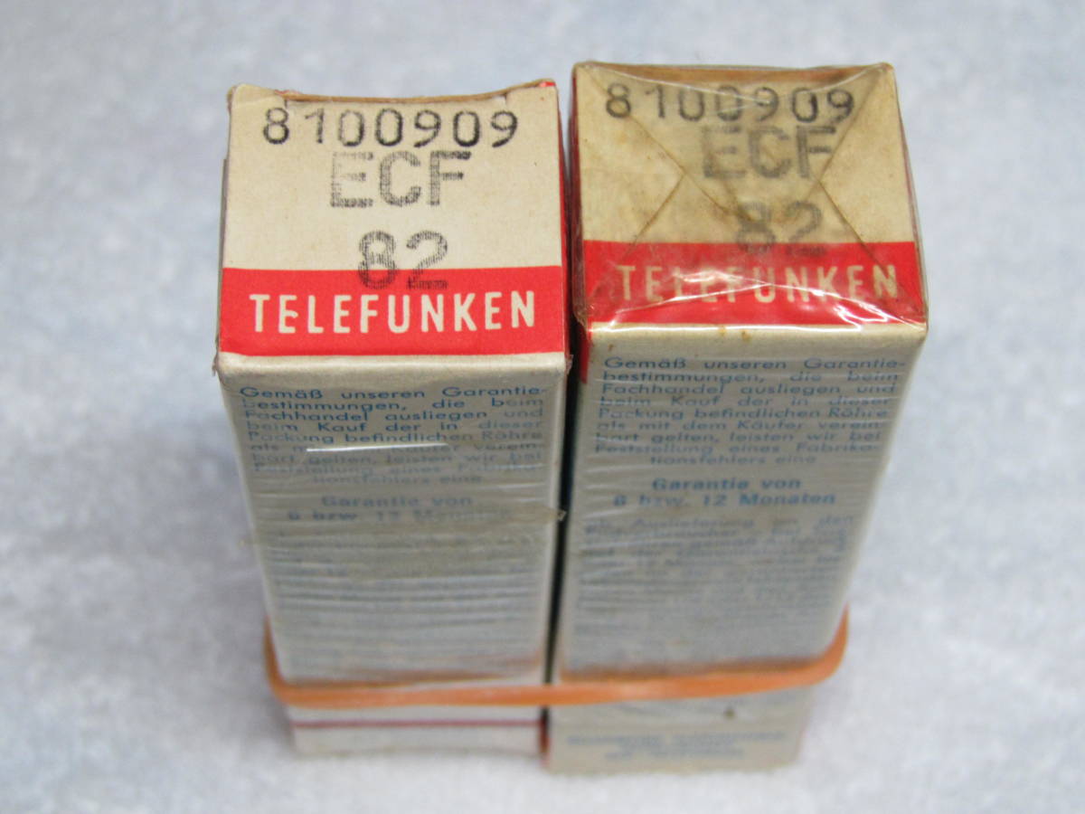 【未使用】☆ テレフンケン/ TELEFUNKEN ECF 82（6U8）高信頼管 刻印 未使用・保管品 ペア その1☆の落札情報詳細 ...