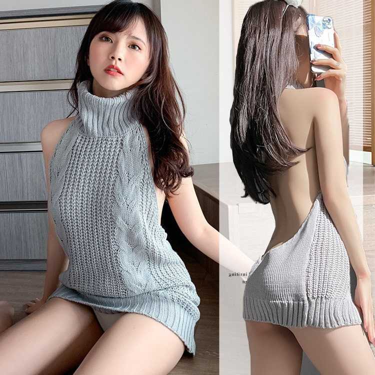 【未使用】悩殺 セクシー ニット コスチューム童貞を殺すセーター コスプレ衣装 S 43gの落札情報詳細 ヤフオク落札価格検索 オークフリー