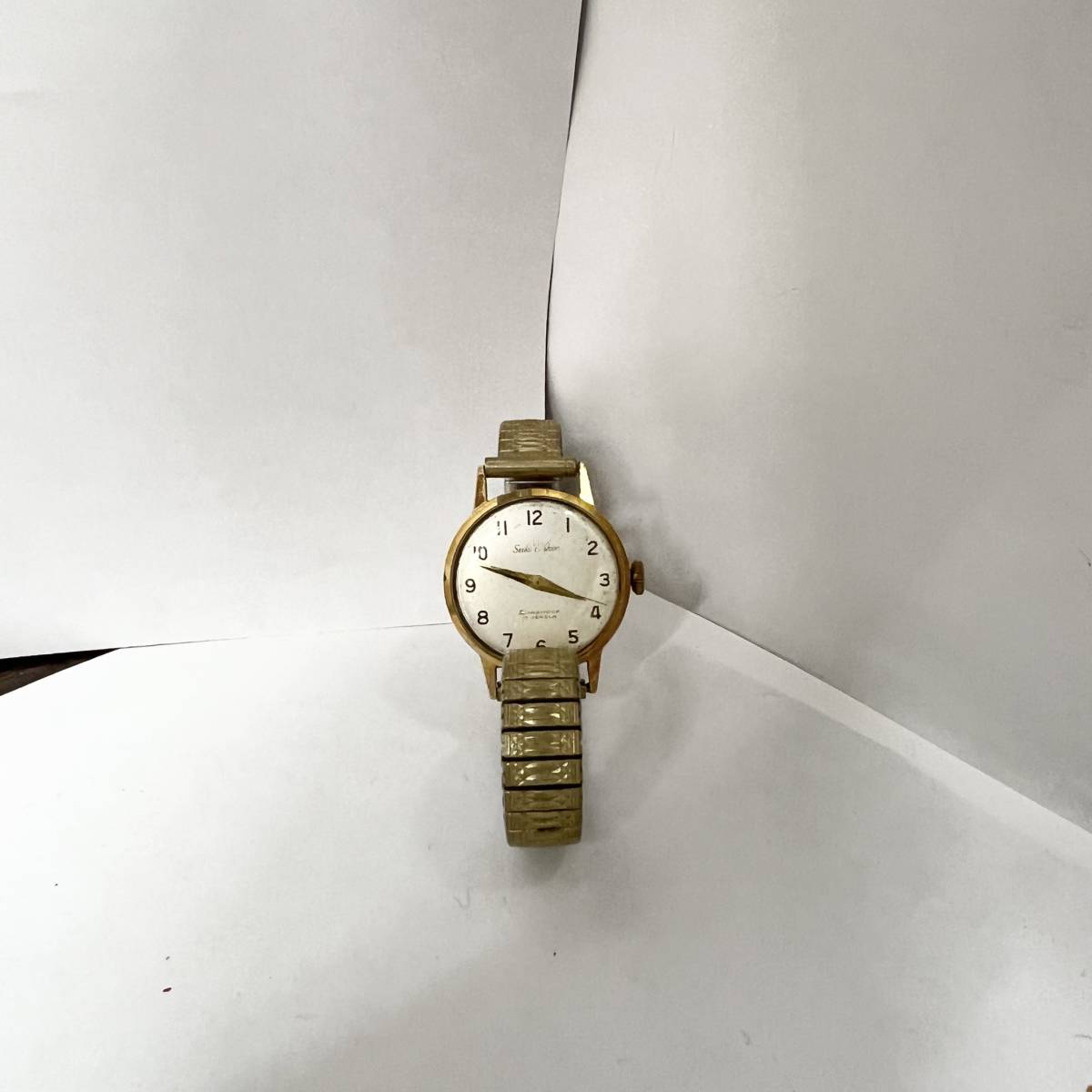 【傷や汚れあり】【C-15404】 SEIKO Fashion 自動巻き 5245 K18 17JEWELS DIASHOCK 総重量25 ...