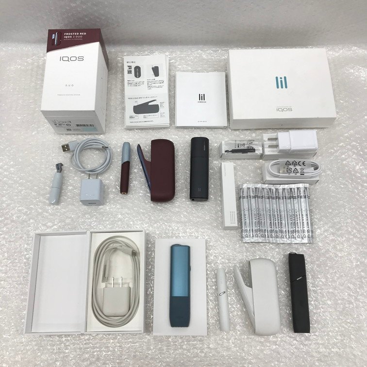【傷や汚れあり】【BAAZ2002】IQOS アイコス おまとめ IQOS 3 DUO アイコスデュオ ホワイト / IQOS ILUMA ONE アイコスイルマワン アズールブルー ほかの ...