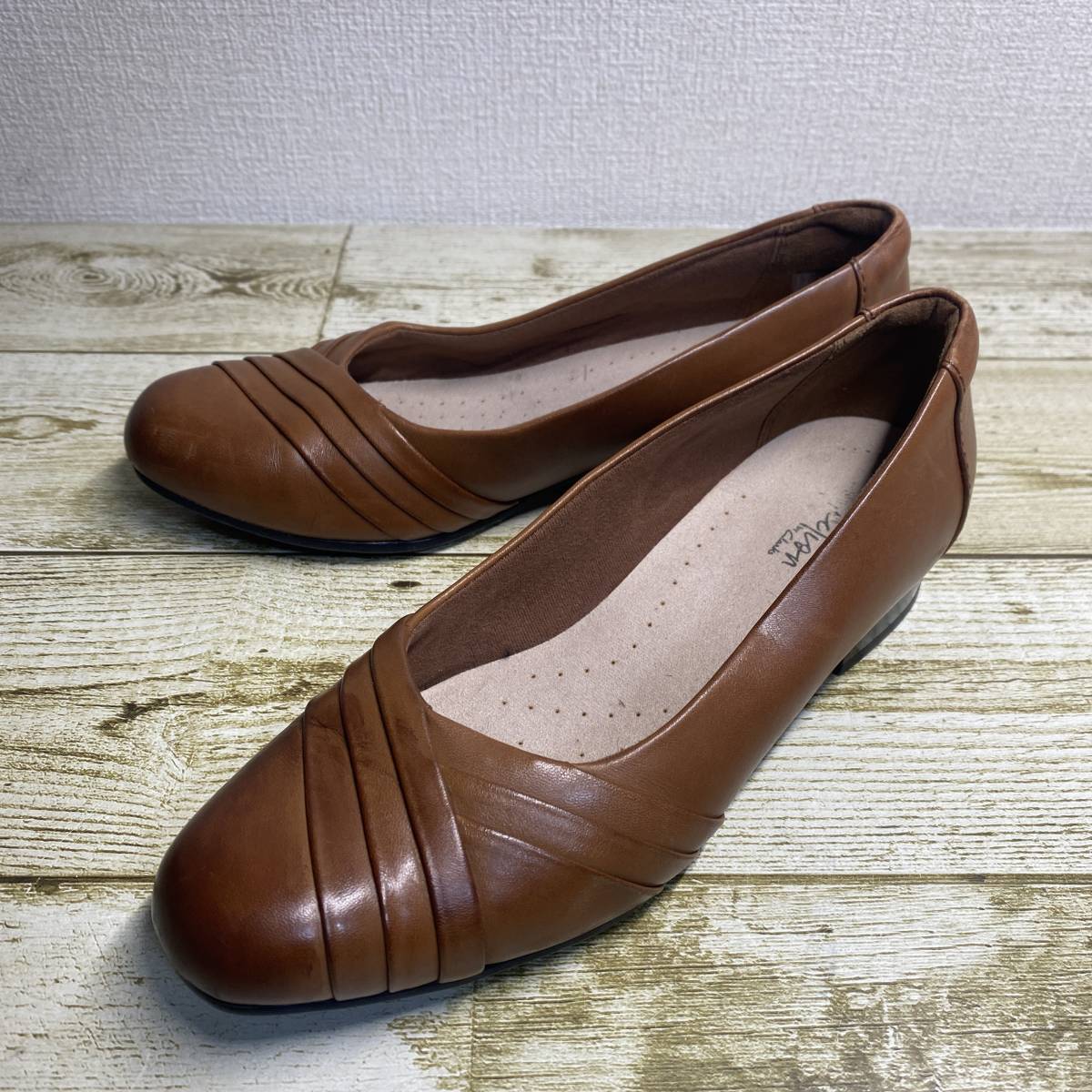 【目立った傷や汚れなし】クラークス Clarks レディース パンプス UK4.約 23cm ブラウン レザー ソール 良好の落札情報詳細 - ヤフオク落札価格検索 オークフリー