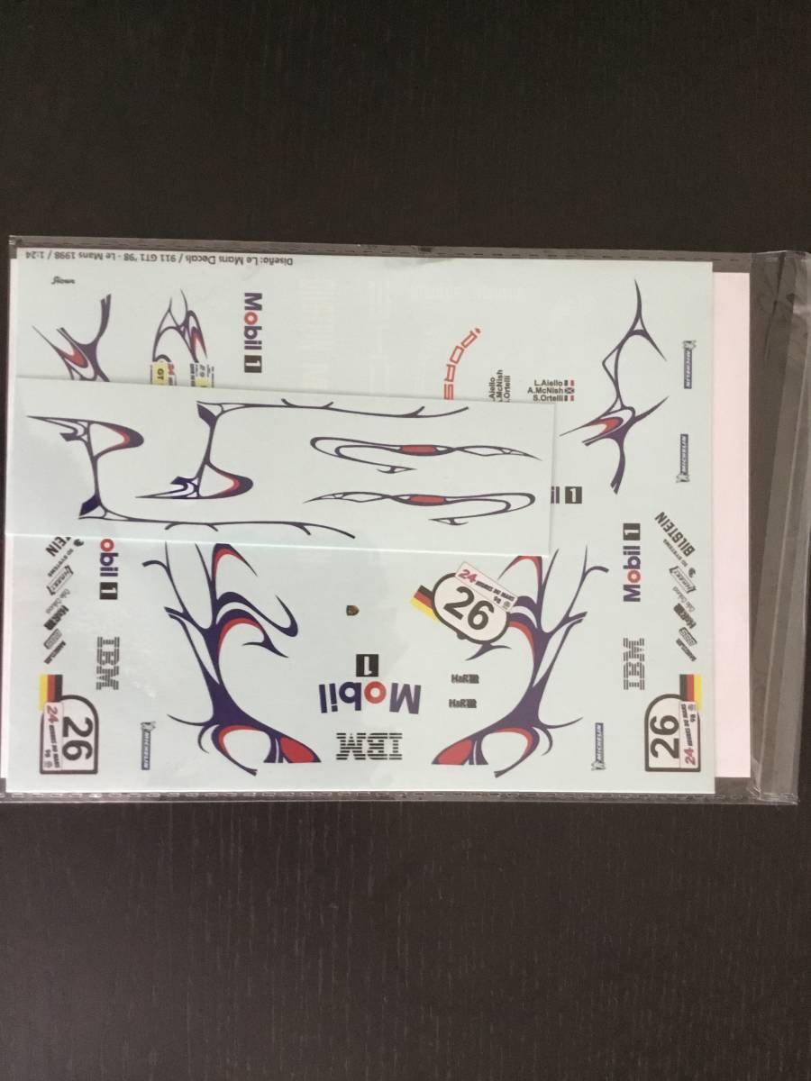 【未使用】Le Mans Decals：1/24 Porsche911 GT1(Le Mans 1998 #26)②の落札情報詳細 - ヤフオク落札価格検索 オークフリー