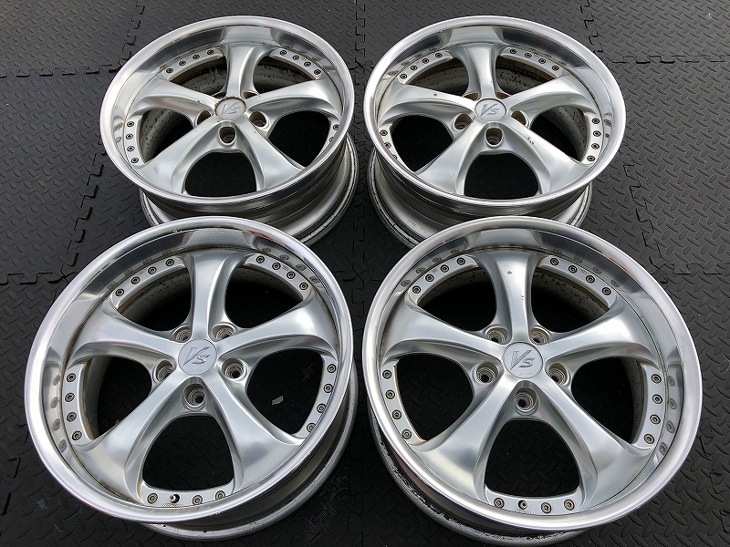 【やや傷や汚れあり】絶版深リム WORK VS-KF 8J RX-8 RX-7 FD3S スープラ S2000 スカイライン ロードスター ...