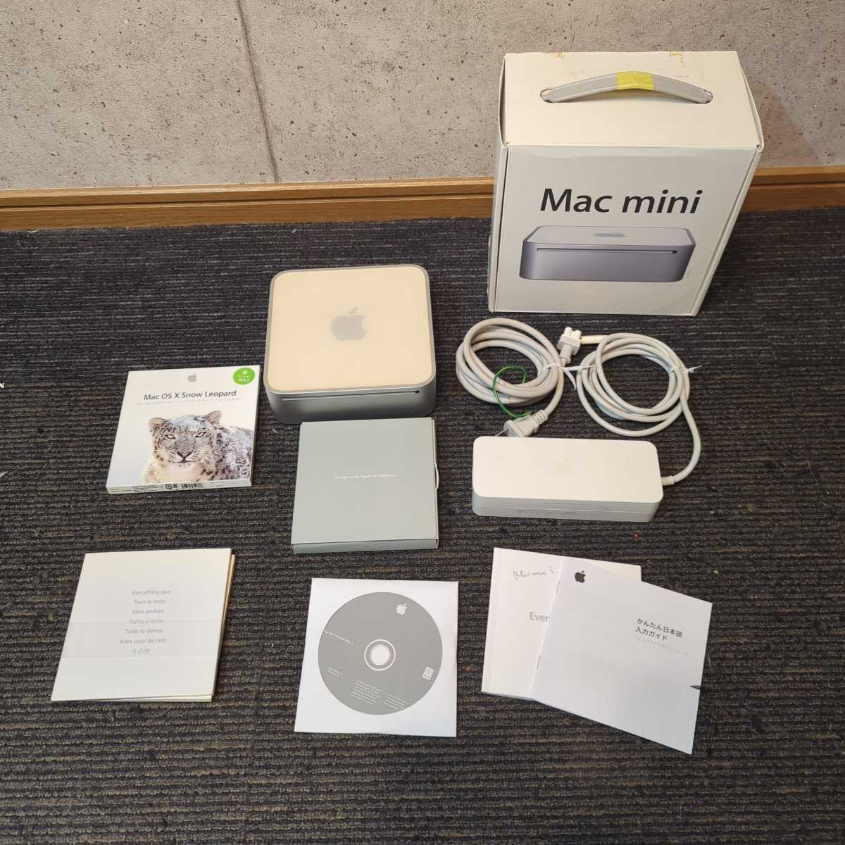 【傷や汚れあり】【おまけ付】Apple Mac mini Core2Duo MB139J/A ジャンク＋SNOW leopard OS ...