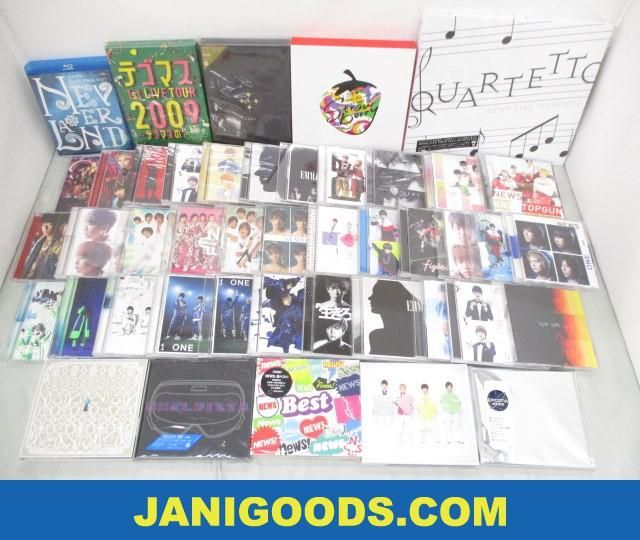 【やや傷や汚れあり】NEWS CD/DVD/Blu-rayセット LIVE TOUR 2017 NEVERLAND/LIVE TOUR 2016 QUARTETTO/15th ...