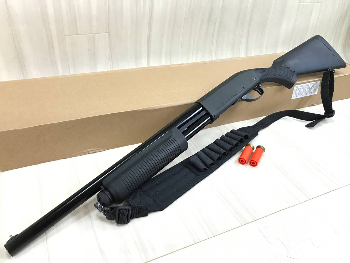 【やや傷や汚れあり】PPS M870 POLICE ライブシェル ガスショットガン /タナカ Remington MODEL 870 ...